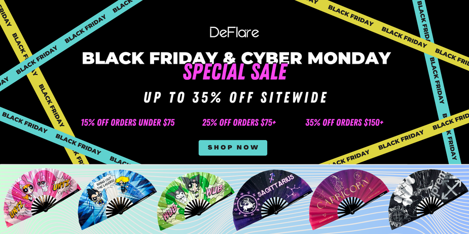 DeFlare™ | High Quality Rave and Festival Fans | Shop Now