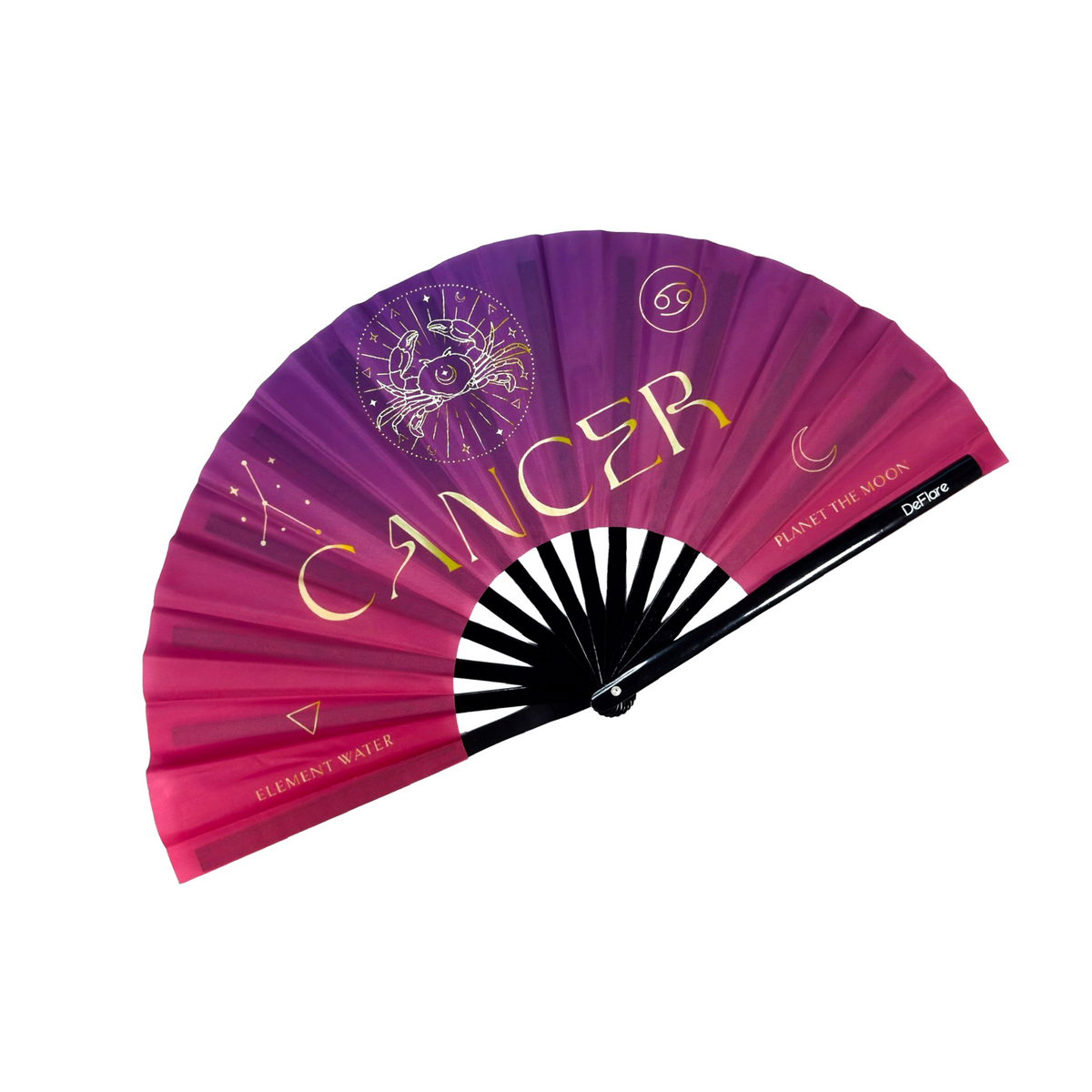 DeFlare™ | Cancer Zodiac Fan | High Quality Hand Fans
