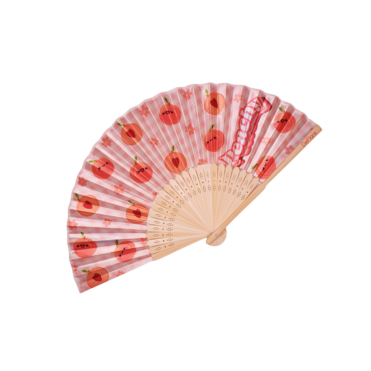 DeFlare™ | Sweet Peach Mini Rave Fan | High Quality Hand Fans